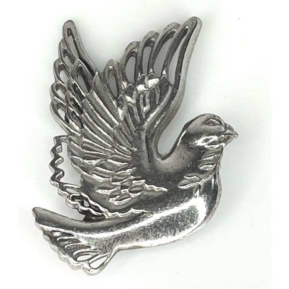 HP | Jewelry | Vtg 95s Signed Hp Pewter Turtle Dove Bird Brooch 25 Pin ...